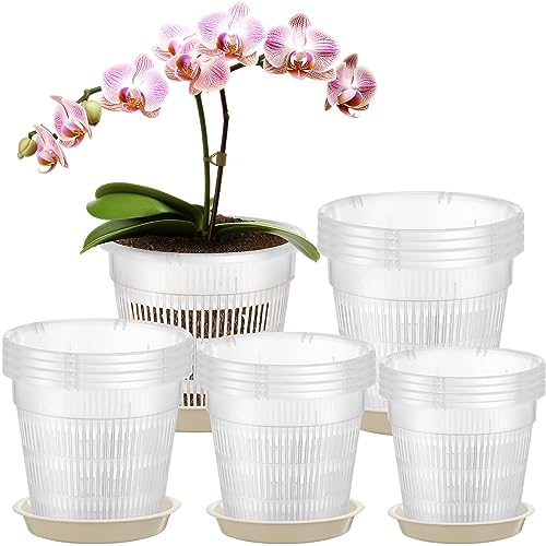 Amazon.com: Zhehao 16 Pcs Orchid Pot 4. 5/5. 5/6/7. 5 Inch Clear Orchid ...