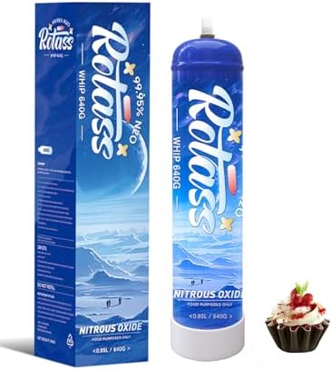 Amazon.com: Rotass 640G Whipped Cream Charger for Cream Whippers ...