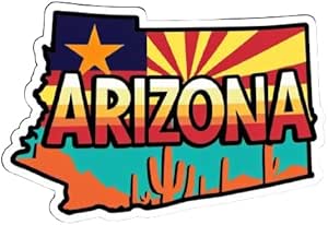 Amazon.com - USA States Arizona Sticker American States Vinyl Decal for ...
