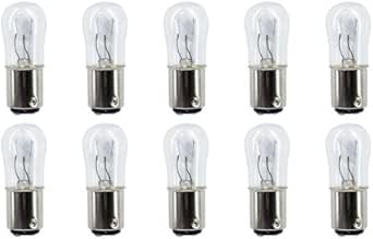 CEC Industries #6S6 DC 48V Bulbs, 48 V, 6 W, BA15d Base, S-6 shape (Box ...