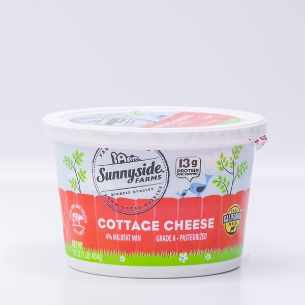 Amazon.com: Sunnyside Farms, Cottage Cheese, 16 Ounce : Grocery ...