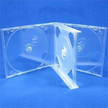 VISION MEDIA® 2 X 4 WAY MULTI CLEAR CD JEWEL CASE : Amazon.co.uk ...