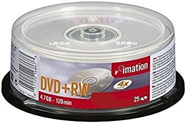 Imation DVD+RW Rewritable Disk on Spindle 4x Speed 120min 4.7Gb Ref ...