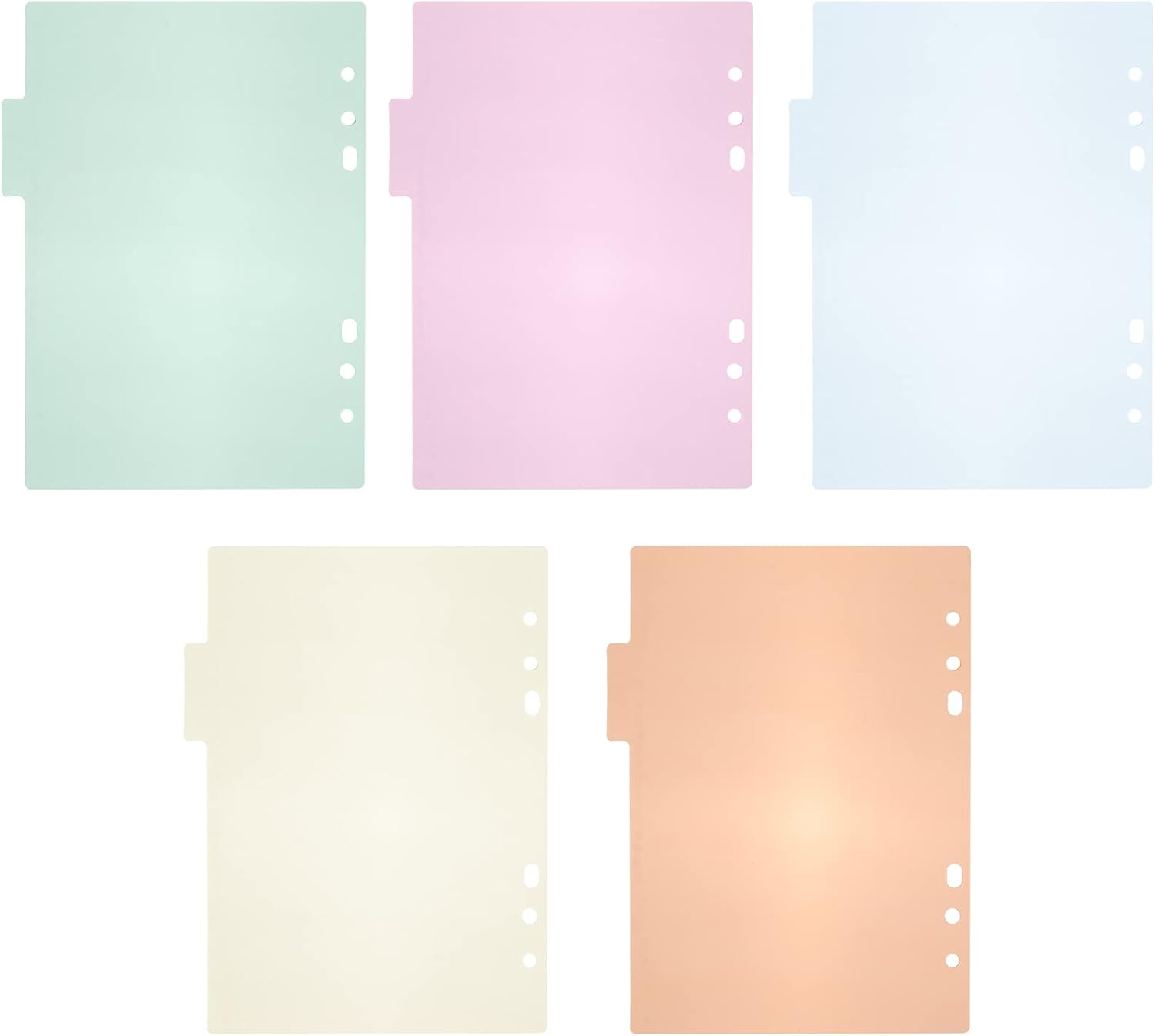 Amazon.com : Toddmomy 10Pcs Binder Dividers Plastic Dividers Binder ...