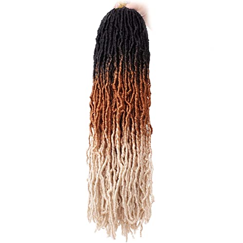 Leeven 30 Inch Nu Faux Locs Crochet Braids Hair 7 Packs Soft Locs ...