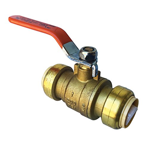 Snapklik.com : PROCURU 1-Inch PushFit Forged Brass Ball Valve, Push-to ...