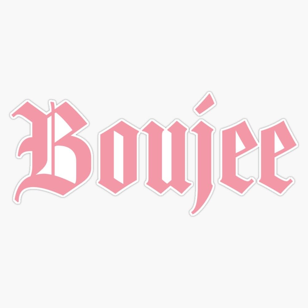 Amazon.com: Pink Boujee Aesthetic Sticker Vinyl Waterproof Sticker ...