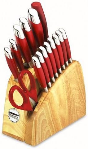 Amazon.com: KitchenAid KA1PR16N Cook's Series 16-piece Cutlery Set with ...