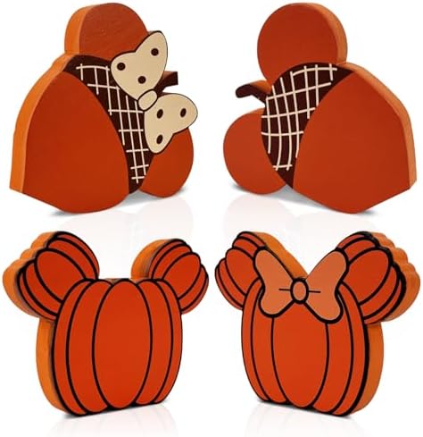 Amazon.com: 3 Pcs Halloween Mouse Shaped Cute Ghost Table Sign Decor ...