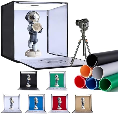 Amazon.com : SYSCLOUD Photo Studio Light Box, 20"x20" Professional ...