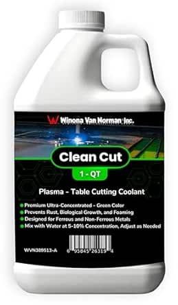 Clean Cut | Plasma-Table Cutting Coolant | Premium Ultra-Concentrated ...