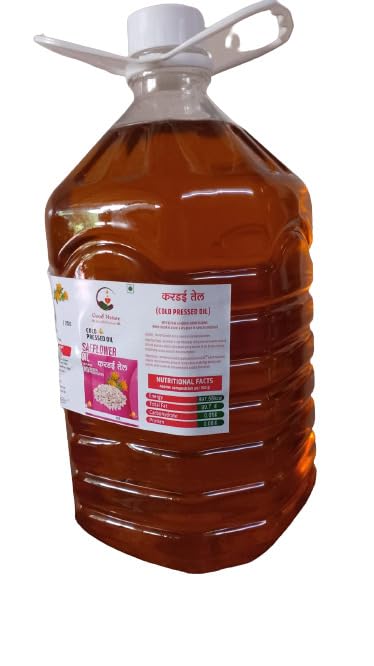 Good Nature, 100% Pure Cold Pressed Safflower Oil- (kardai, kardi ...