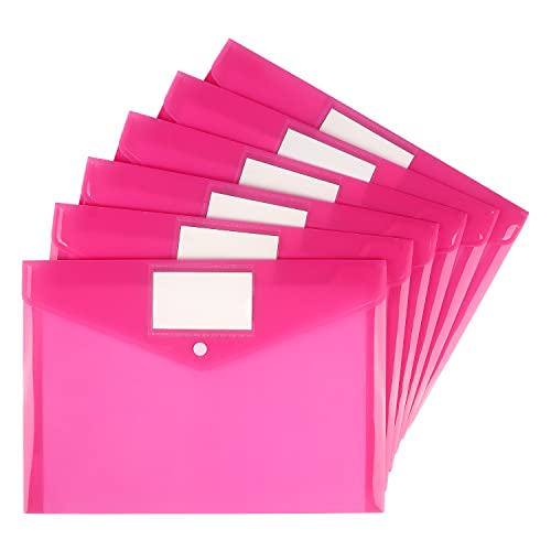 Snapklik.com : 6 Pack Clear Document Folders Plastic Envelopes Poly ...