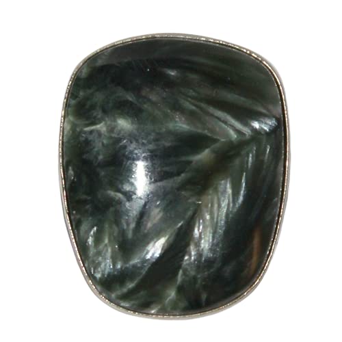 Amazon.com: Seraphinite ring clinochlore ring : Handmade Products