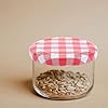 Amazon.com: BESTonZON 40Pcs Wide Mouth Jar Lids Red White Checked Iron ...