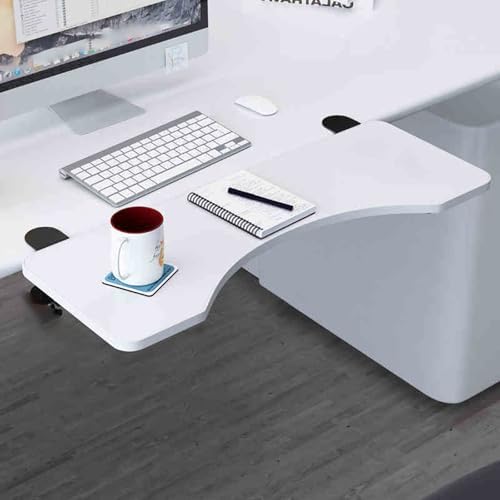Ergonomic Desk Extender Tray - Foldable Keyboard Drawer for Easy ...