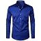 PARKLEES Men's Urban Stylish Casual Business Slim Fit Long Sleeve ...
