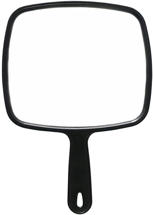 Salon Professional Hairdressing Large Hand Held Mirror White : Amazon.co.uk