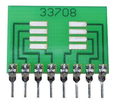 Amazon.com: 8 Pin SIP Surface Mount Integrated Circuit Adapter (0.55" x ...