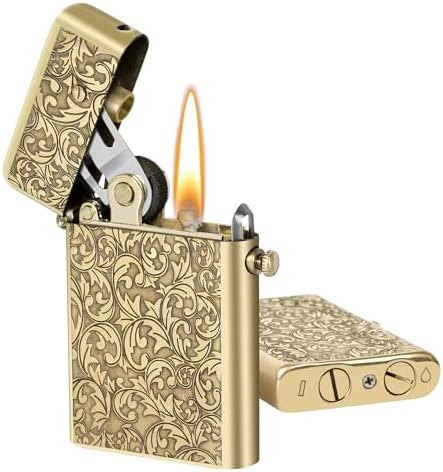 Amazon.com: Morisk Vintage Pocket Lighter Classic Copper Trench Lighter ...