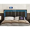 Amazon.com - IKIFLY Full Size LED Headboard with 2 USB Ports ...