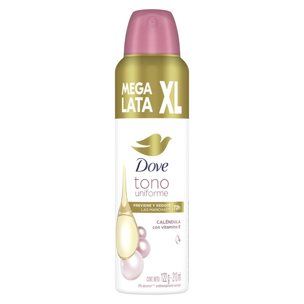 DOVE Antitranspirante XL en Aerosol Tono Uniforme Caléndula ...