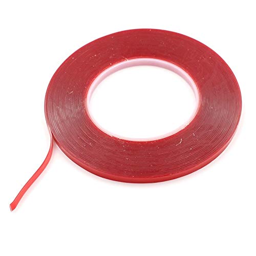 Offimart 6mm Red Double Side Tacky Tape (1/4 inch, 25 Meter) : Amazon ...