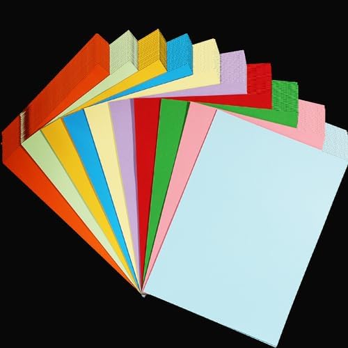 Amazon.com : KYMY 200 sheets Colored A4 Origami Papers, 10 Assorted ...