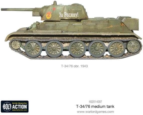 Bolt Action T3476 Tanque mediano 156 WWII Guerra Mundial Figuras de Guerra Militar Kit de Modelo ...