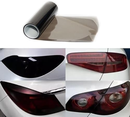 Amazon.com: 11.81 * 59.05 Inches Light Smoke Black Tint Film Vinyl ...