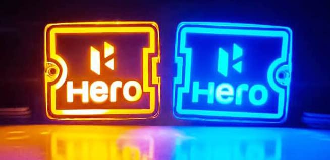 PBTA Hero Splendor Bike Stylish Dual Color Led Indicators Blinker For ...