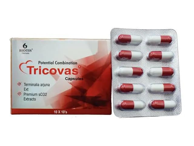 Buy Tricovas Capsules 10s (pack of 12) Online at Low Prices in India ...
