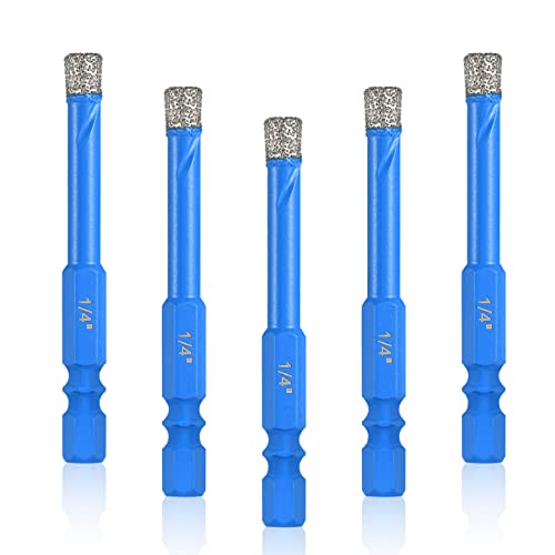 Snapklik.com : Amoolo 1/4(6mm) Dry Diamond Drill Bits Set 5pcs