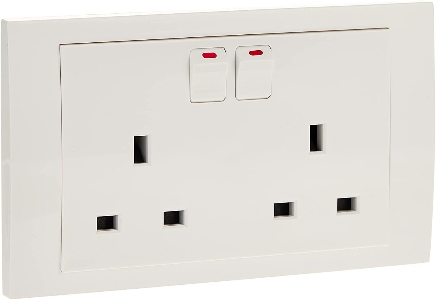 Ma Fra Mk Logic Plus K2747 Whi 13A Double Pole Switchsocket, 2 Gang ...