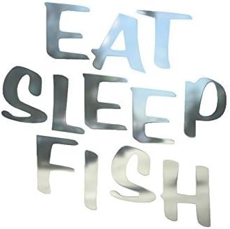 Amazon | Eat Sleep Fish - Vinyl Decal Sticker - 3.75" x 3.75 ...