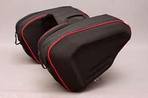 degner nb-36 Negro Bolsa de tuberías de doble cara Rojo Alta Calidad para Motocicleta Harley ...