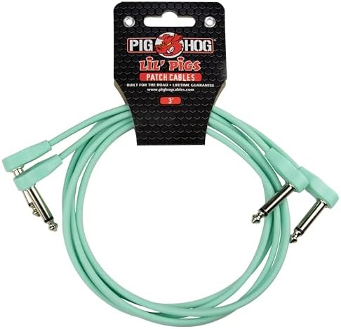 Amazon.com: Pig Hog Lil Pigs 3 ft Low Profile Patch Cables 2 Pack ...