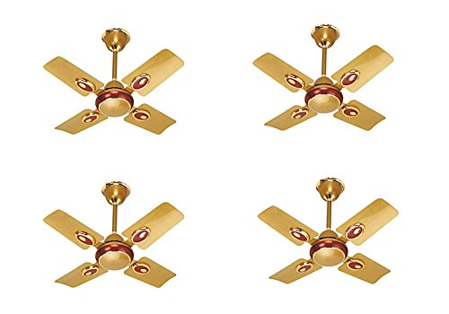 600 mm I 10 Golden 4 Blade Hi Speed Ceiling Fan(four set) : Amazon.in ...