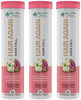 Divine Plus Wellness Hair Fall Effervescent Tablets for Daily Hair Care ...