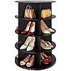 Amazon.com: SpaceAid 4 Tier Rotating Shoe Rack Tower, Spinning Shoe ...