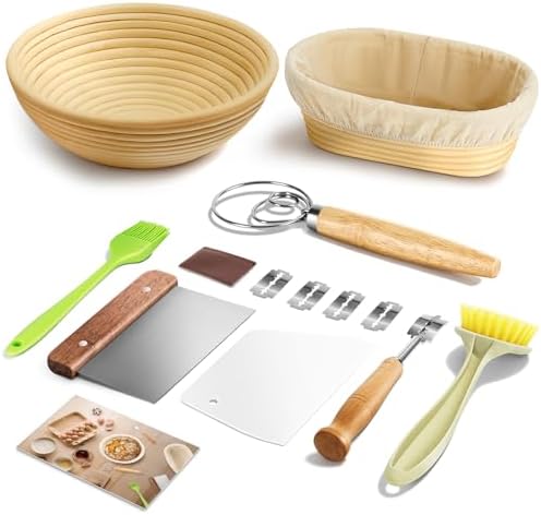 Amazon.com: Sourdough Bread Baking Supplies, Banneton Bread Proofing ...