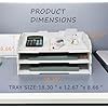 Amazon.com: A3 Stackable Paper Tray, 3 Tier Desk File Organizer ...