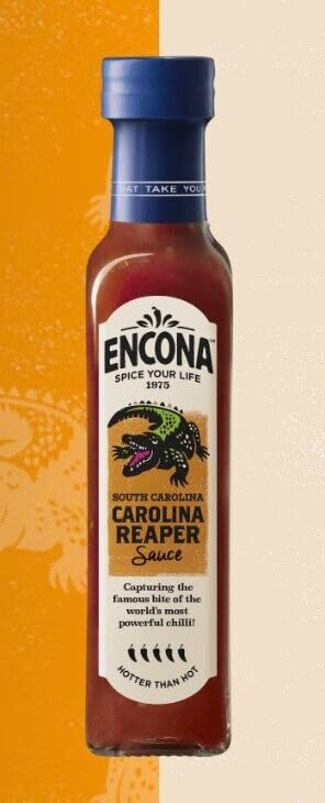 Encona Carolina Reaper Chilli Hot Chilli Sauce 142ml - Intense Heat ...