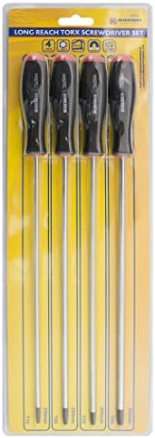 Set of 4 Long Reach Torx Screwdriver Set - Magnetic Tips, Strong Handle ...