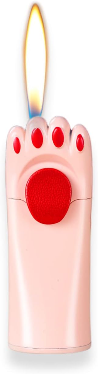Amazon.com: MYCHUS Windproof Lighter, Cool, Cute Cat Paw Design ...