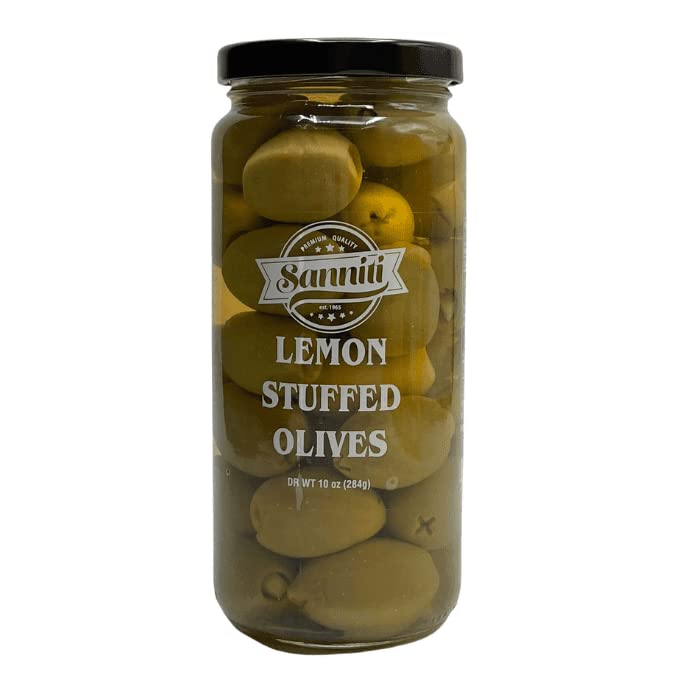 Amazon.com : Sanniti Stuffed Greek Olives, Net Weight 16 oz - Drained ...