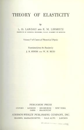Theory of Elasticity: Amazon.co.uk: Books