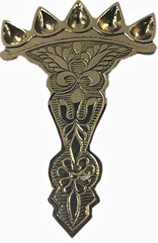 Buy Giri Brass Aarti, Udupi Pancha Arathi Round 7.5 Inch - 250 GMS ...