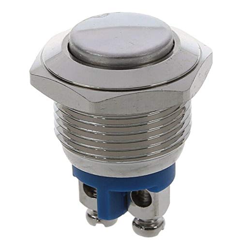 KCHOICE® Normally Open NO N/O 16mm Metal Momentary Round Push Button ...