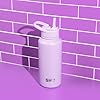SHO Guzzler Water Bottle with Straw Lid - Leakproof Dishwasher Safe BPA ...